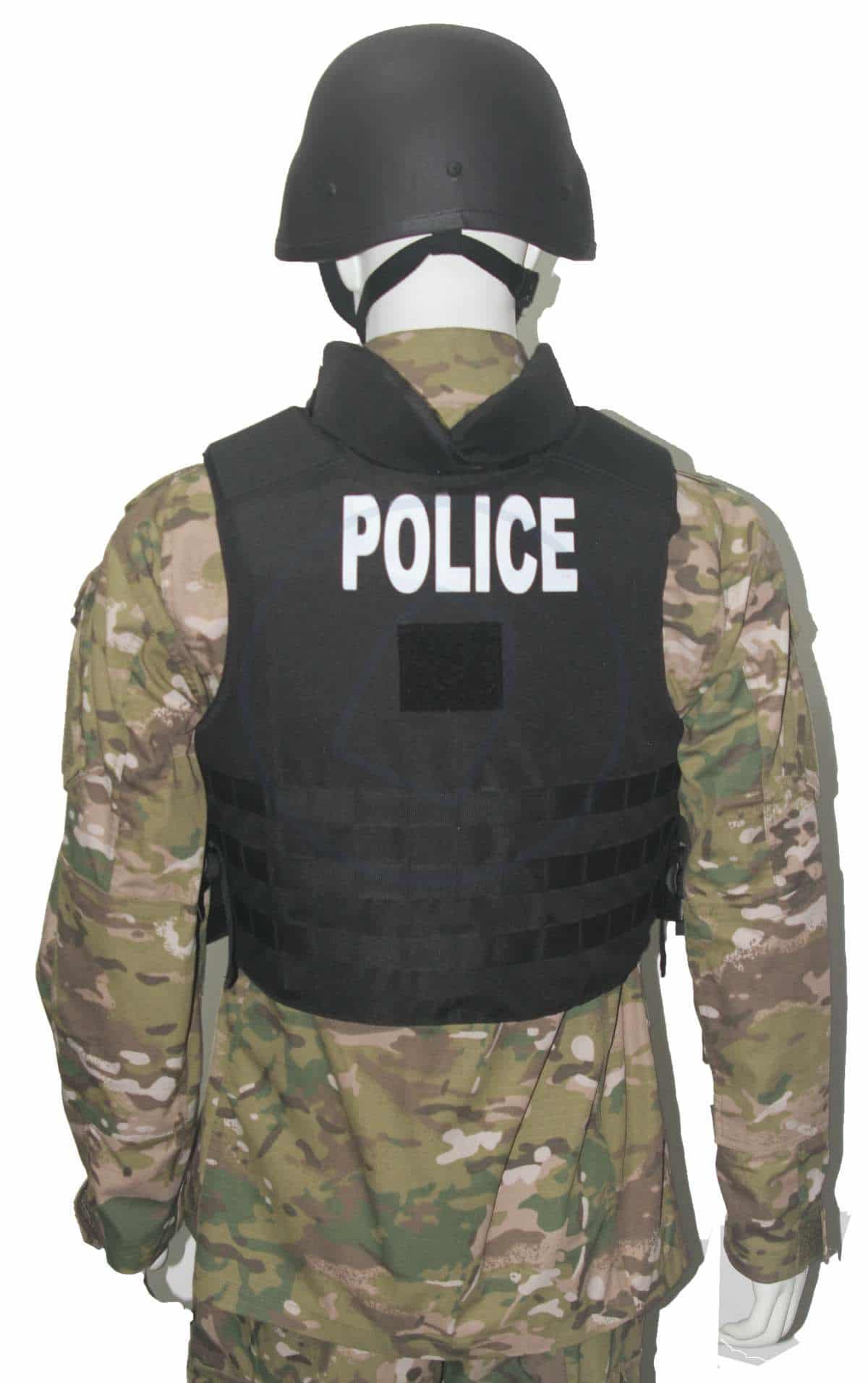 Full Protection Bulletproof Vest with Hard Armor Plate Carrier, MOLLE ...